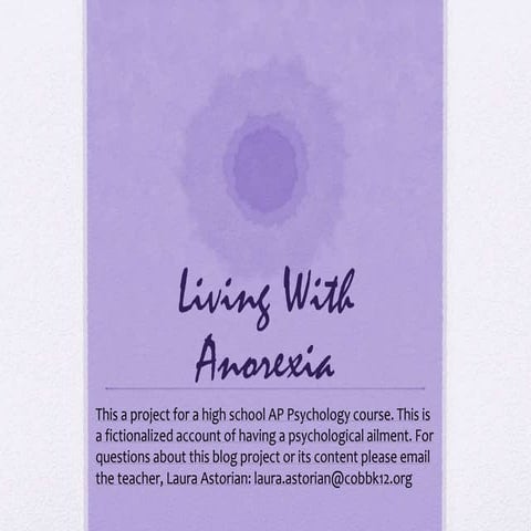 Anorexia Nervosa | PPTX