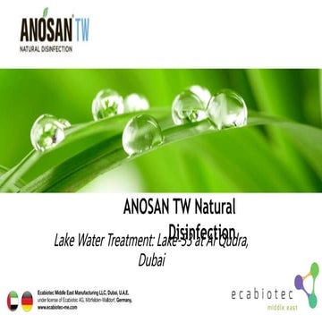 ANOSAN TW for TSE Lake Water Treatment.pptx