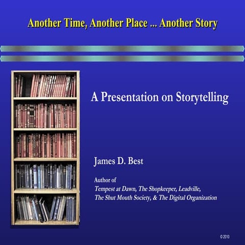 Another Time, Another Place, Another story | PPT