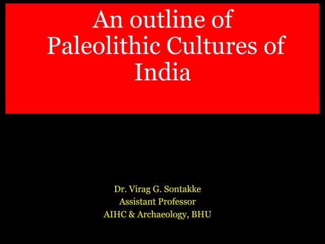 Stone age - Indian culture ppt | PPTX