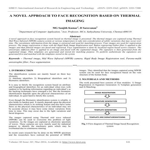 Thermal Infrared Face Recognition | PDF