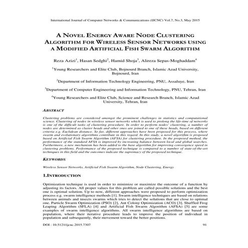 A Novel Energy Aware Node Clustering Pdf Free Download