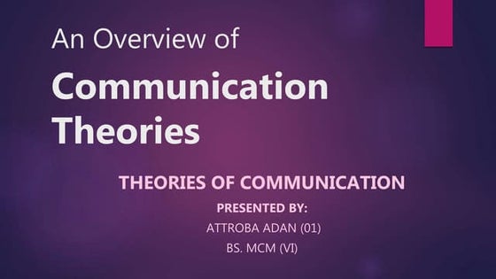 Westley and Maclean Model of Communication | PPTX
