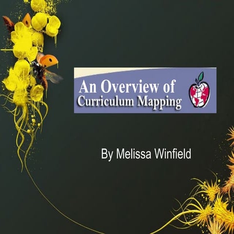 An overview of curriculum mapping | PPT