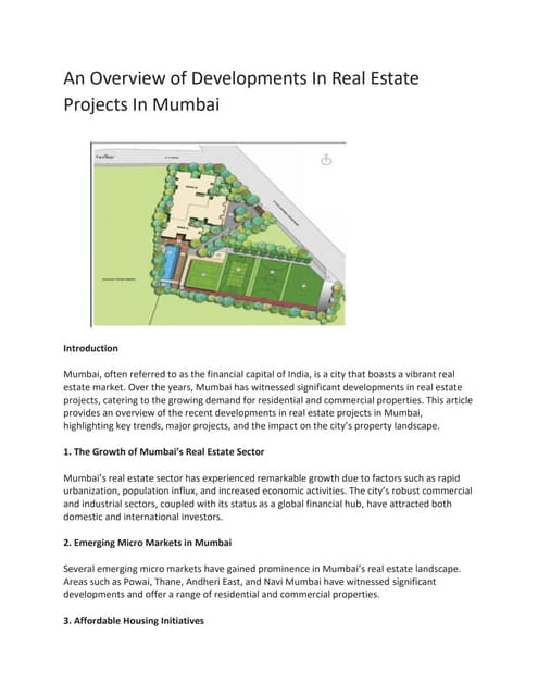 Third Mumbai: A Hub of Infrastructure and Lifestyle Advancements | PDF
