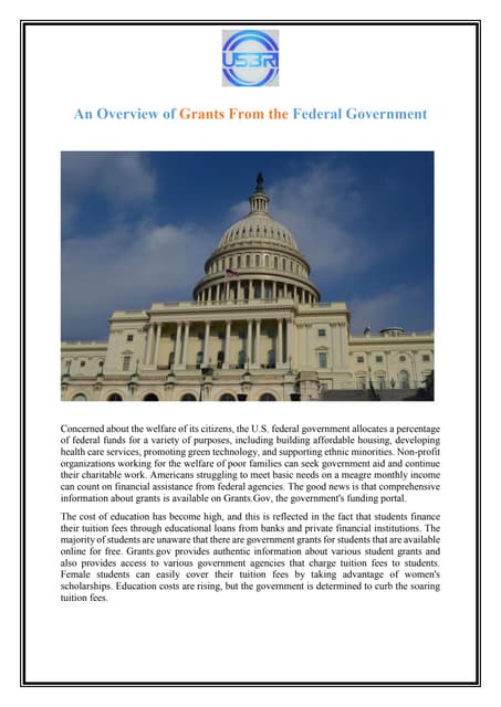 Advantages of Government Funding | PPT