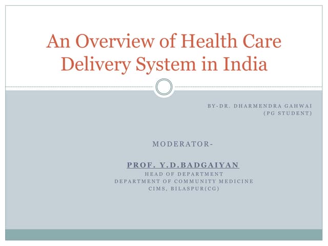 Levels of health care ppt | PPTX