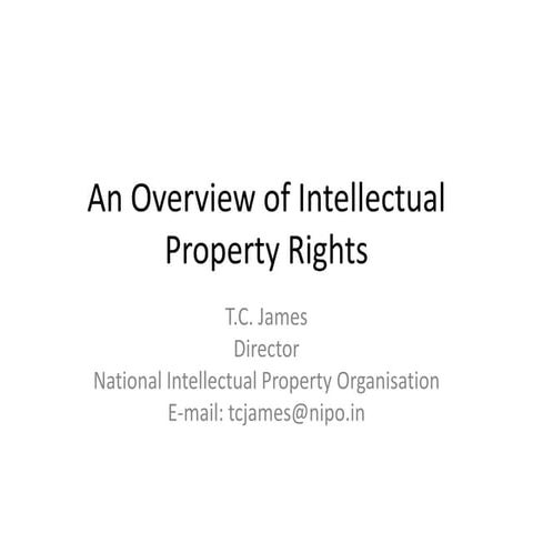 Overview: Intellectual Property Rights.ppt