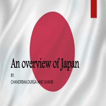 Data Analysis : - An overview of japan | PPT