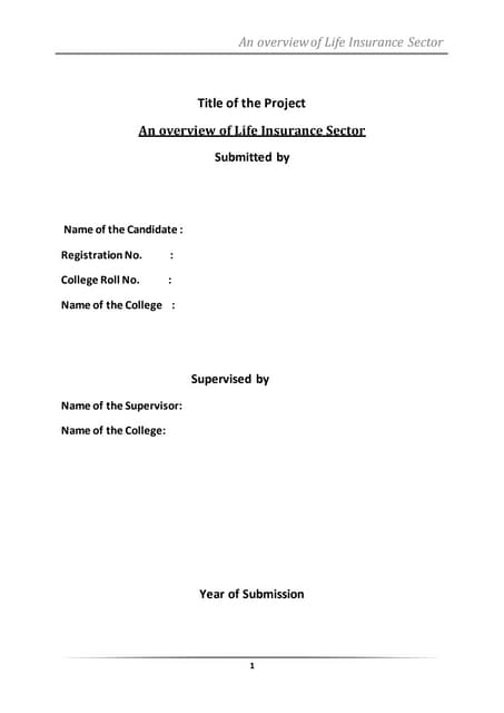 insurance sector ppt