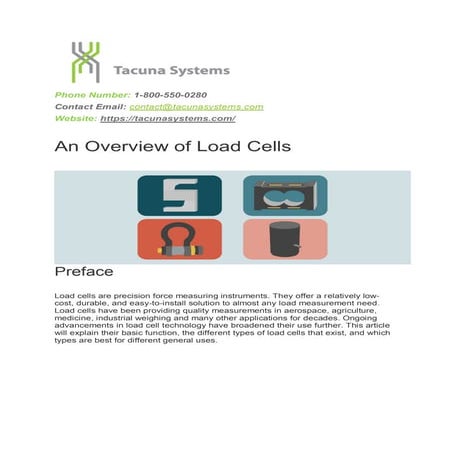 An Overview of Load Cells | PDF