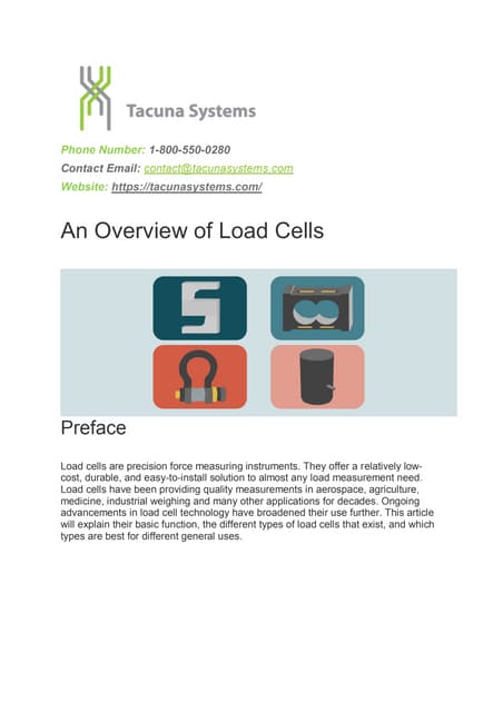 What is a Load Cells Minimum Weight? | PDF