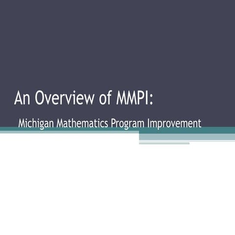 An Overview Of Mmpi | PPT
