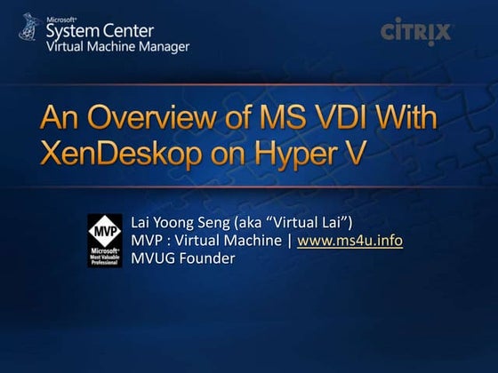 Desktop virtualization | PPT