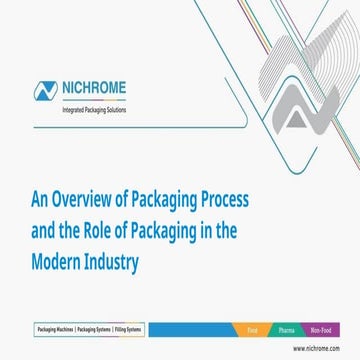 An Overview of Packaging Process and the Role of Packaging in the ...