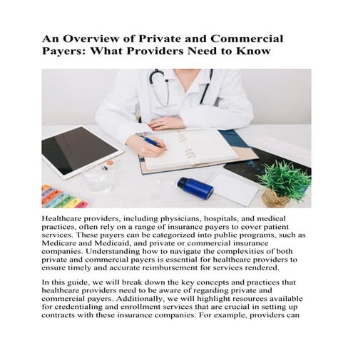 An Overview of Private and Commercial Payers.pdf
