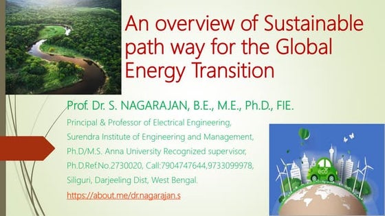 An overview of sustainable path way for the global energy transition | PPT