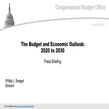 An Overview of The Budget and Economic Outlook 2020 to 2030 | PDF
