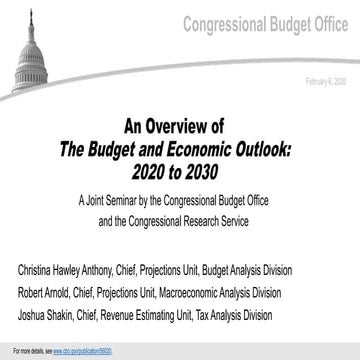 Baseline Budget Projections | PDF