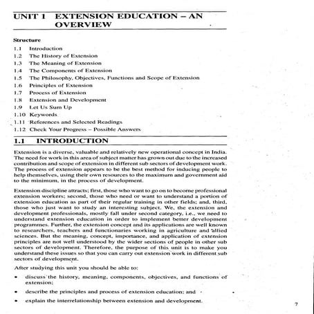 An overview on Extension | PDF