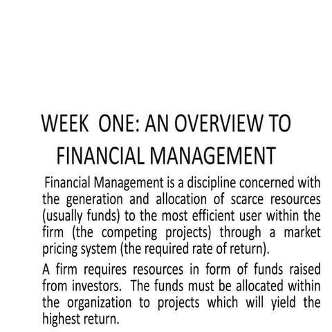 AN OVERVIEW TO FINANCIAL MANAGEMENT WEEK 1. 6000B(1).pptx