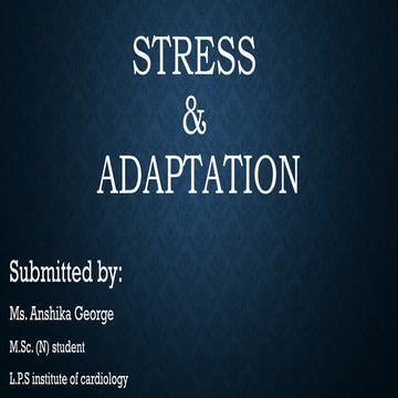 3. General Adaptation Syndrome | PPT
