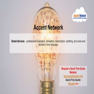 Accent Network - Translation, Subtitling, Transcription, Voice-Over | PPT