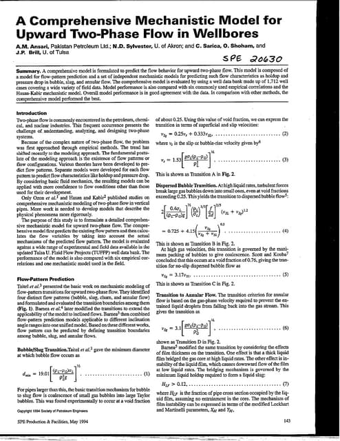 Two-Phase Flow Patterns and Flow-Pattern Maps | PDF