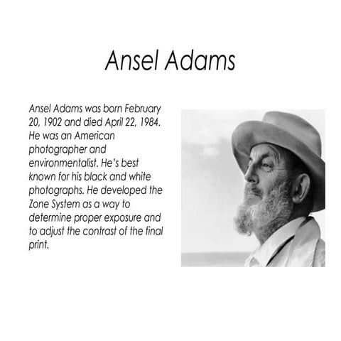 Ansel adams | PPT
