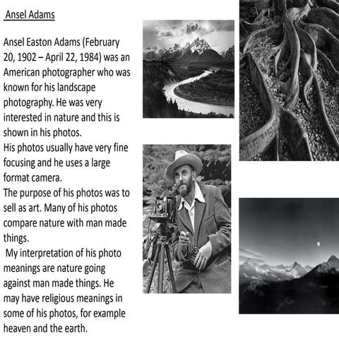 Ansel adams slideshow | PPTX