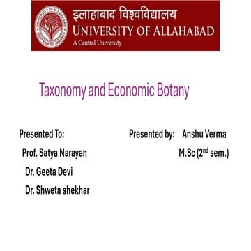 anshu verma (economic Botany).pdf... ... | PPT