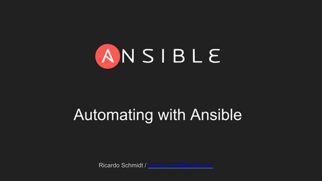 Automating With Ansible Ppt