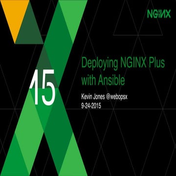 Deploying Nginx Plus With Ansible Ppt