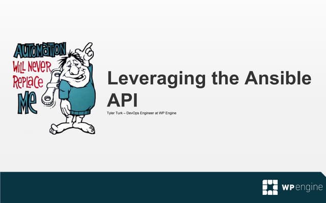 Ansible Api Ppt