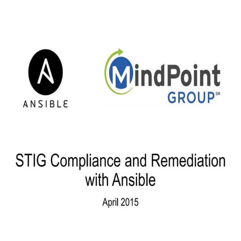 STIG Compliance and Remediation with Ansible | PPTX