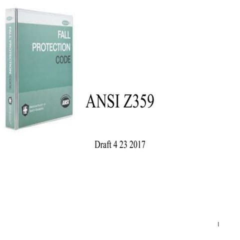 Ansi z359 2017 | PPTX