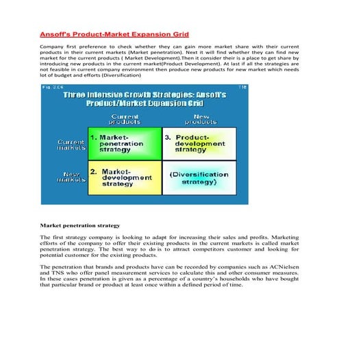 Ansoff- | PDF