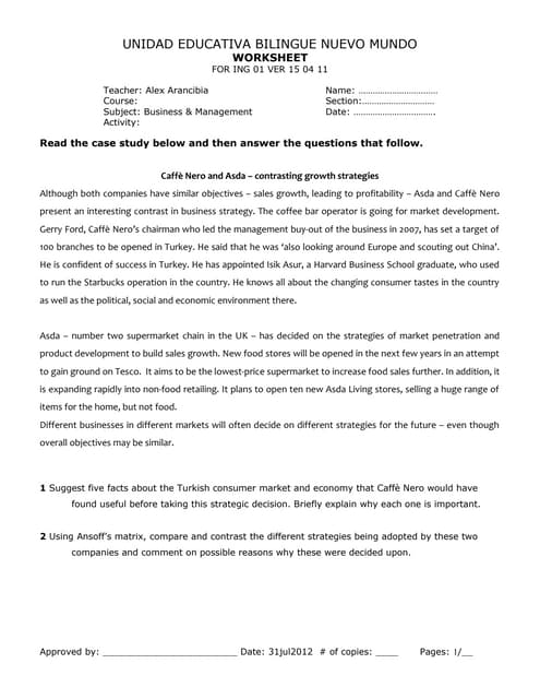 LIFO - FIFO Worksheet | DOC