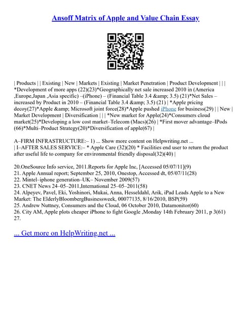 Management Information System- Apple Inc. | PDF