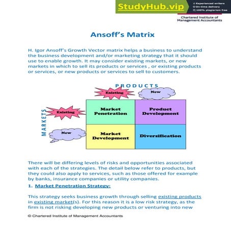 Ansoff Matrix: Explained With Examples Templates EdrawMind, 59% OFF