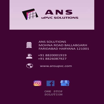 Ans upvc one stop solution | PPTX | Browsers | Computer Software and ...
