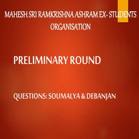 Preliminary Round | PPTX