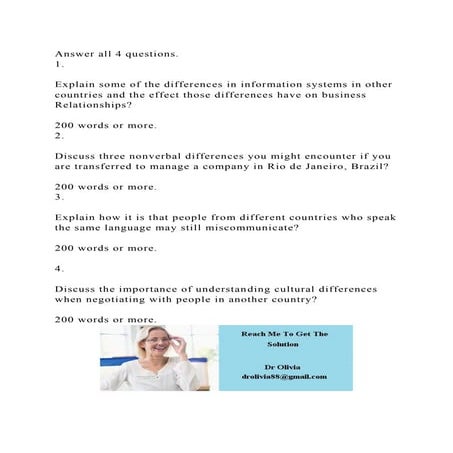 Answer all 4 questions.1.Explain some of the differences in in.docx