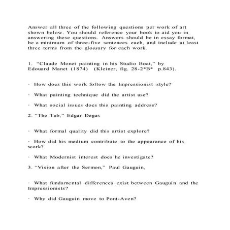 Answer all three of the following questions per work of art shown be | DOCX