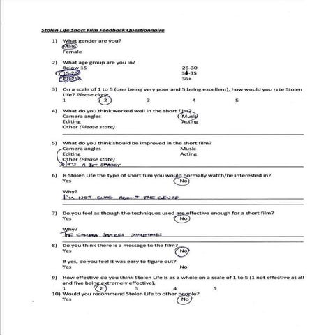 Answered questionnaires | PDF