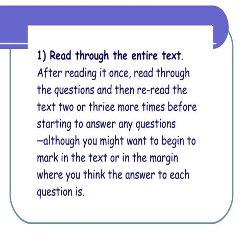 Answering comprehension questions | PPT