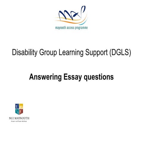 Answering essay questions | PPT