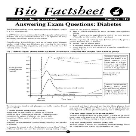 Answering exam questions diabetes | PDF