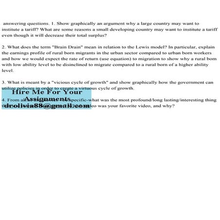 answering questions. 1. Show graphically an argument why a larg.pdf