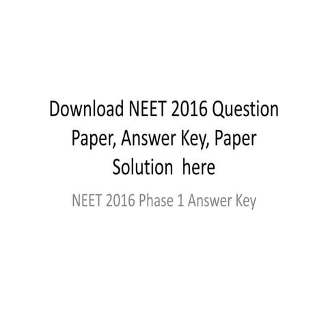 Answer key | PPT
